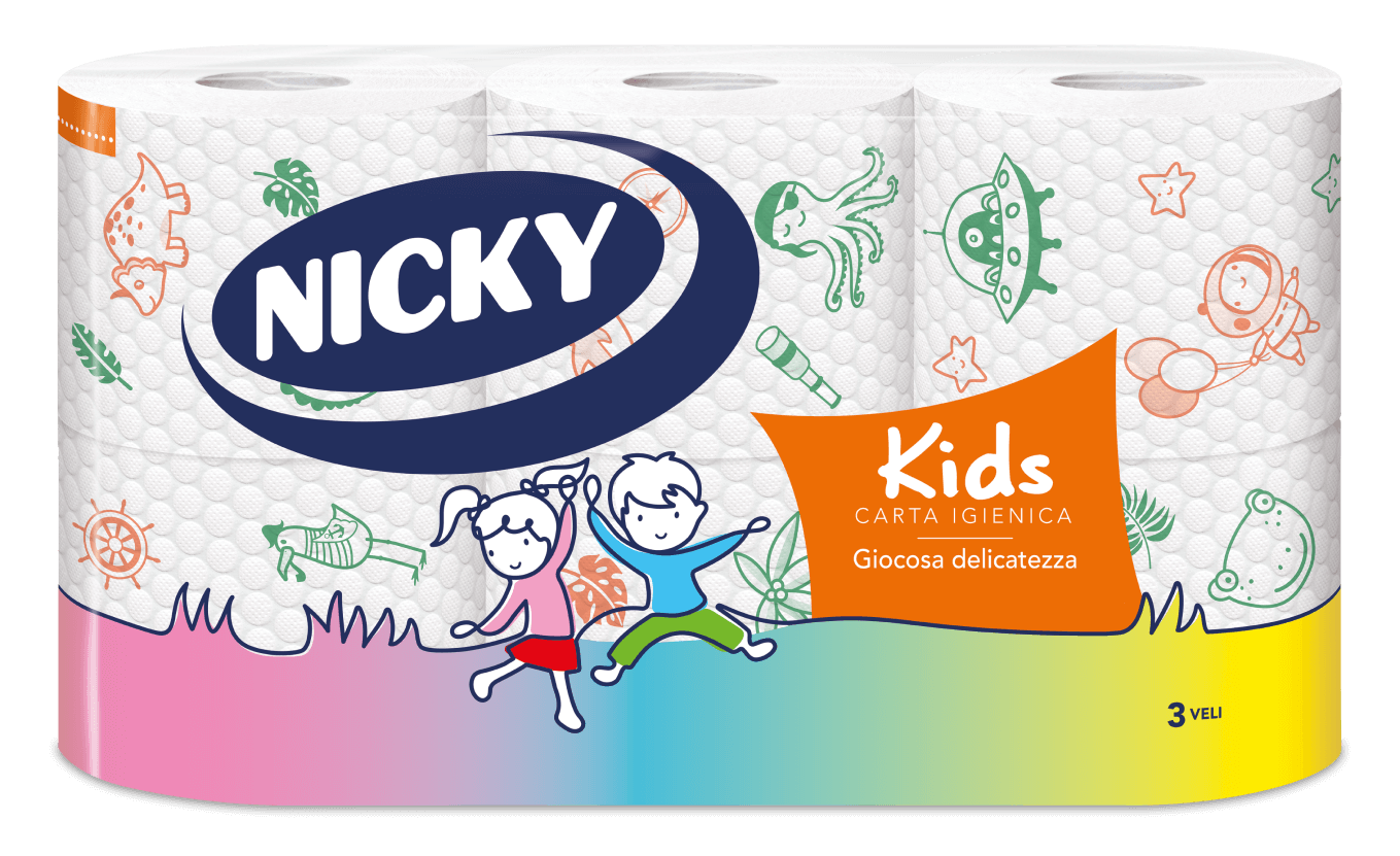 Carta igienica per bambini Nicky Kids | Nicky